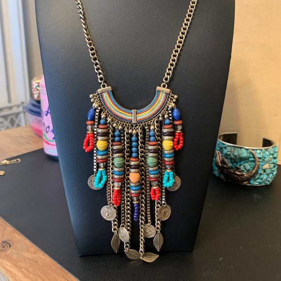 Jewelry | Colorful Unique Statement Necklace | Poshmark